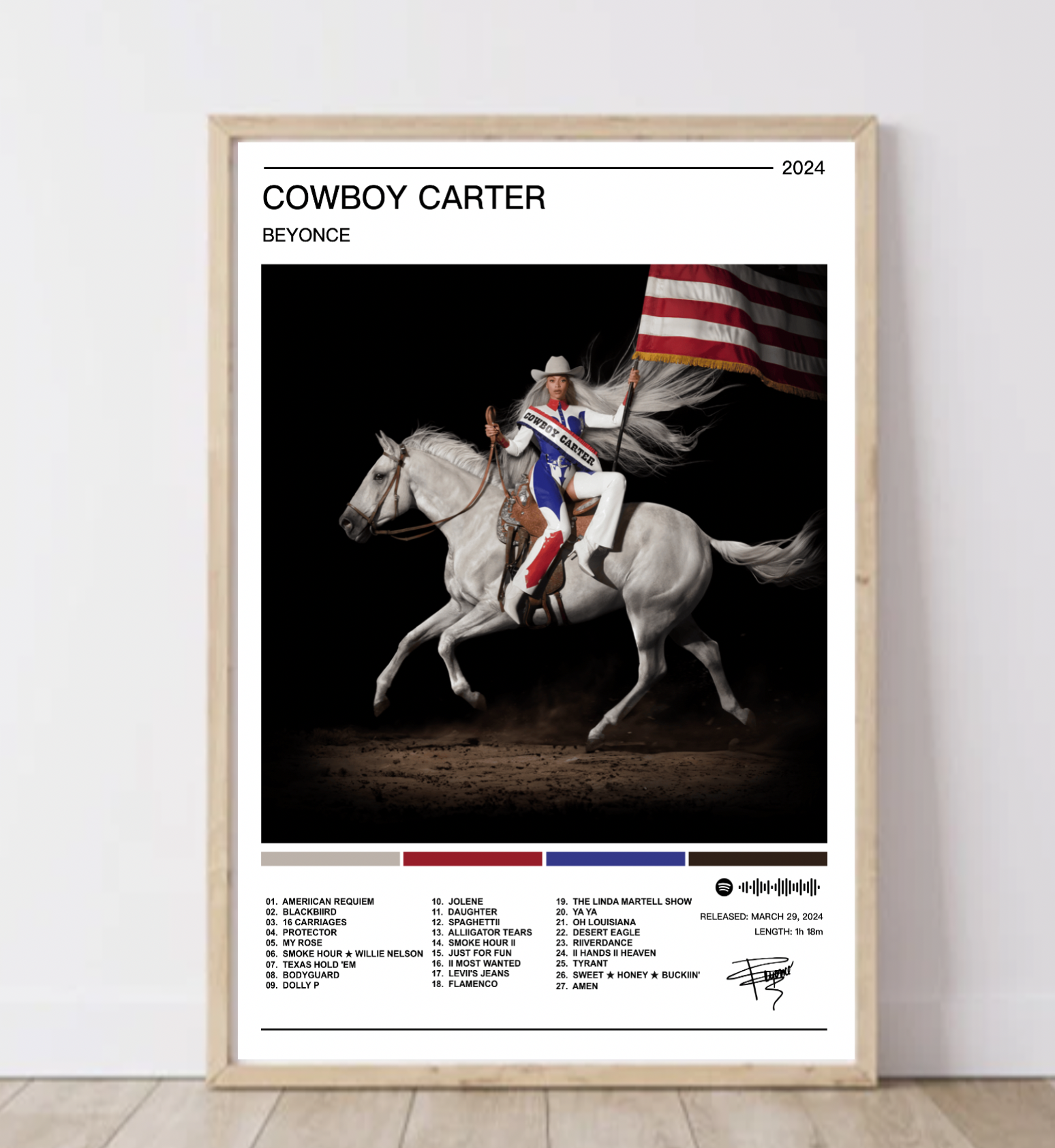 Beyonce | Cowboy Carter Album Poster – ArtyPrints